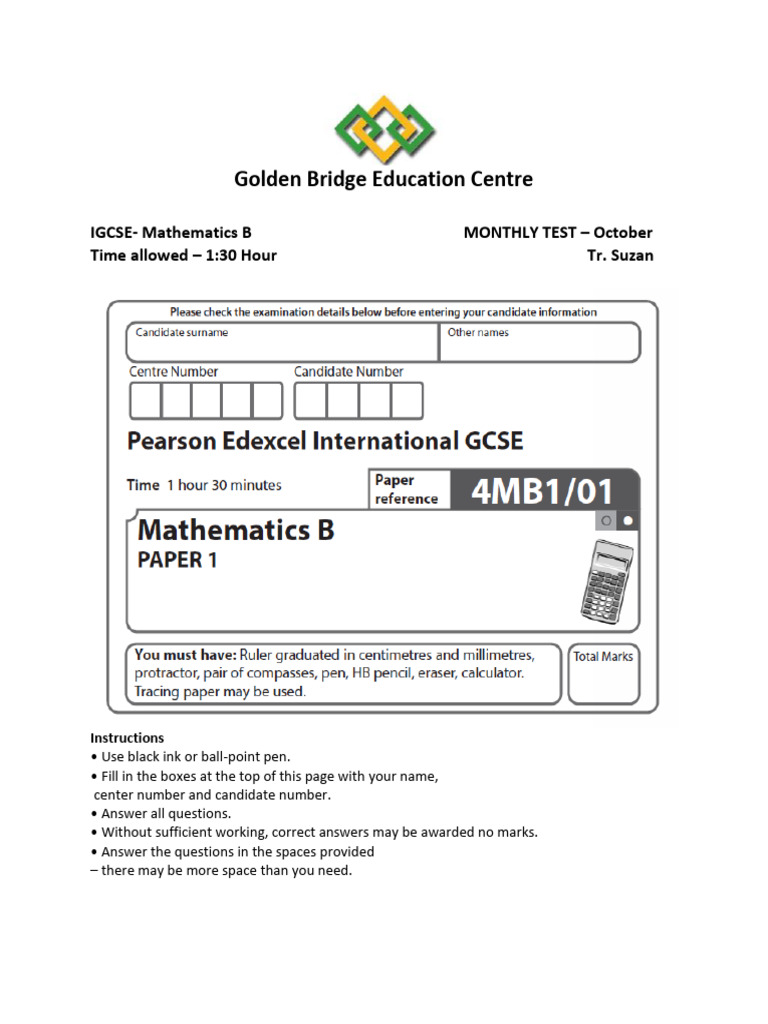 IGCSE Math B Online Oct | PDF | Factorization | Mathematical Analysis