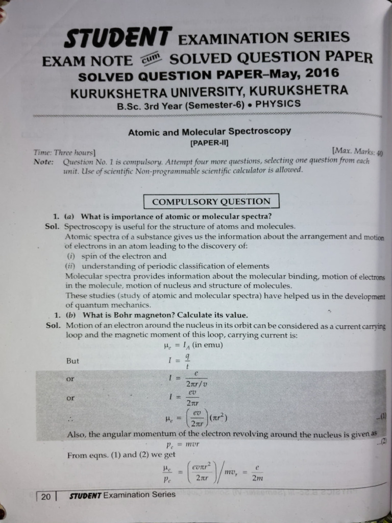 Atomic And Molecular Spectros Pdf