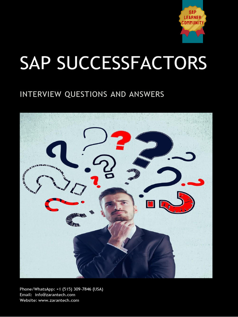 Interview Questions - SAP SuccessFactors (100 Questions) | PDF | Cloud ...