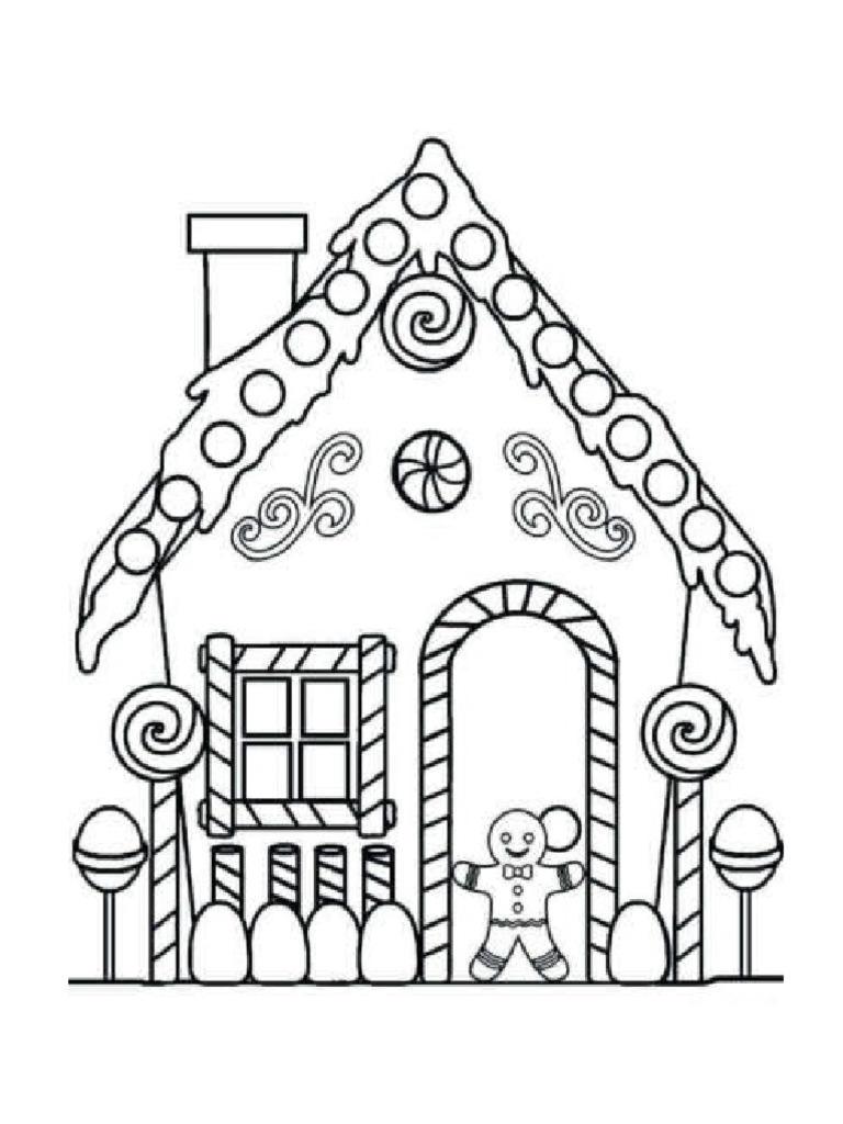 Candy House Colouring | PDF