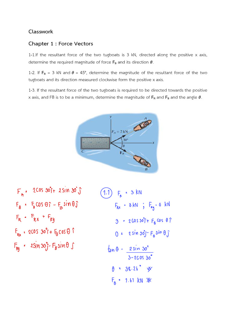 Forces Vectors | PDF | Euclidean Geometry | Geometry