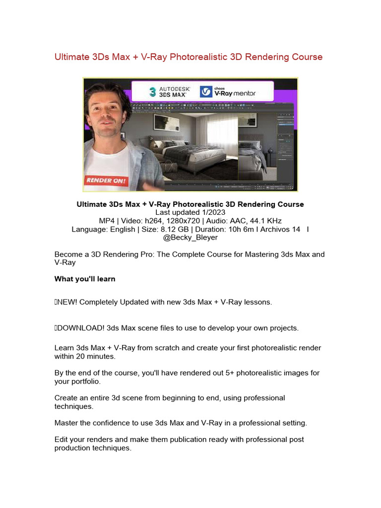 Ultimate 3Ds Max | Download Free PDF | 3 D Computer Graphics | Autodesk 3ds Max