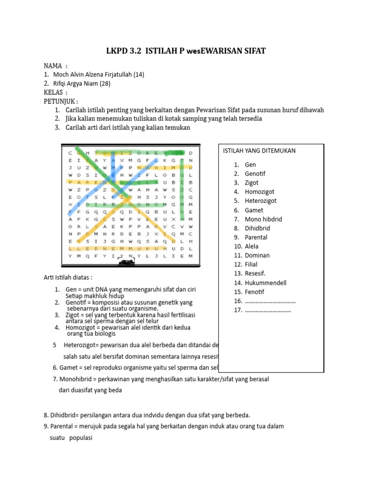 Istilah Pewarisan Sifat Ges | PDF