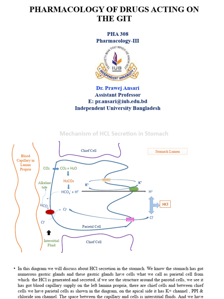 Pharmacology of GIT Drugs | PDF | Constipation | Stomach