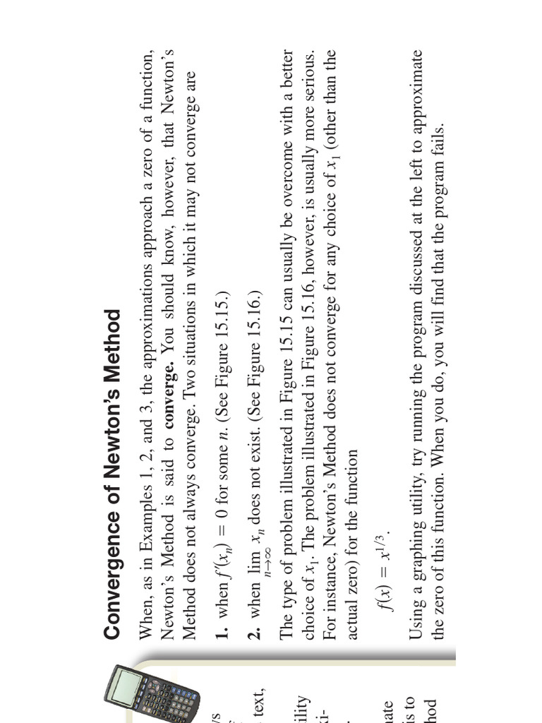 Convergence of Newton's Method | PDF | Science & Mathematics ...