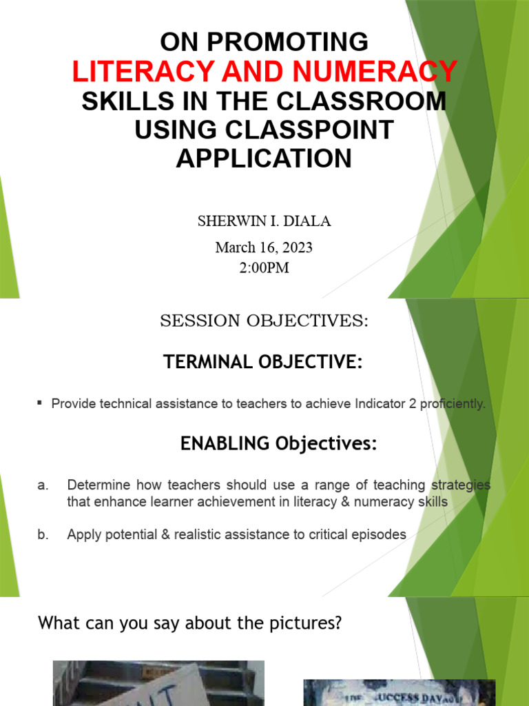 Enhancing Literacy and Numeracy Skills | PDF | Literacy | Teachers