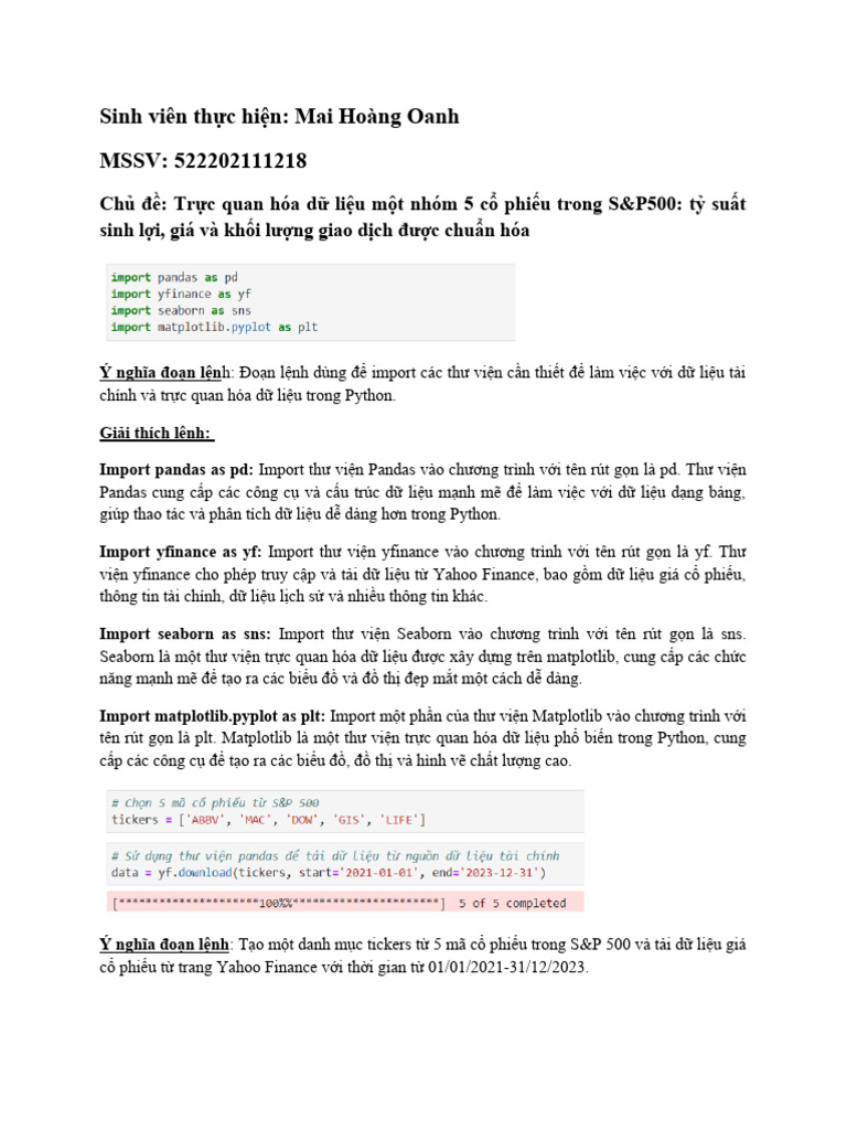 Bài Làm Thêm Mai Hoàng Oanh | PDF