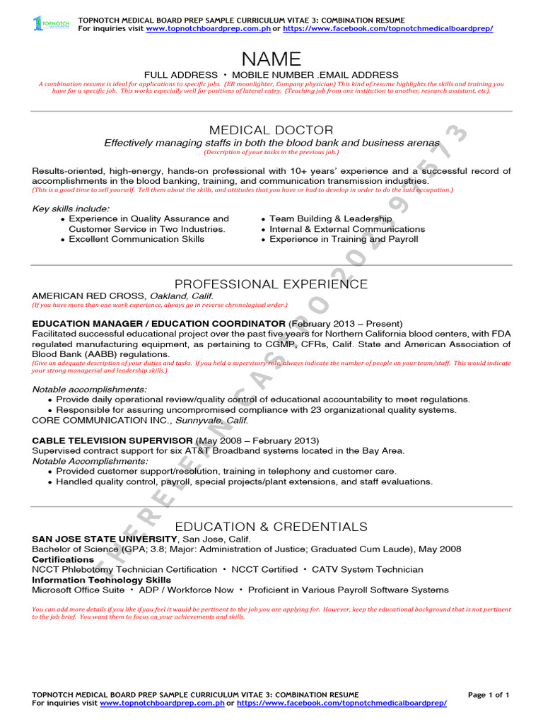 CV Combination resume THERELEAN CASTRO | PDF | Résumé | Business