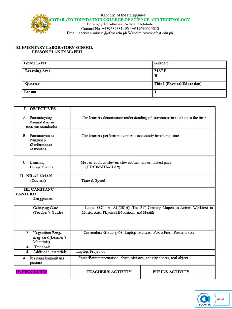 Pe 1 | PDF | Cognition | Behavior Modification