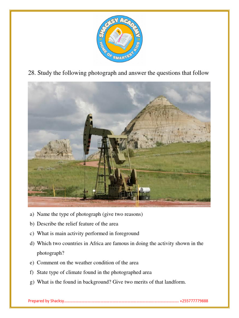 Analyzing a Photograph: Geography and Activities | PDF | Teaching ...