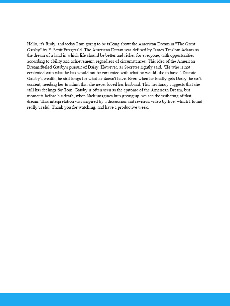 Intro The Great Gatsby Pdf