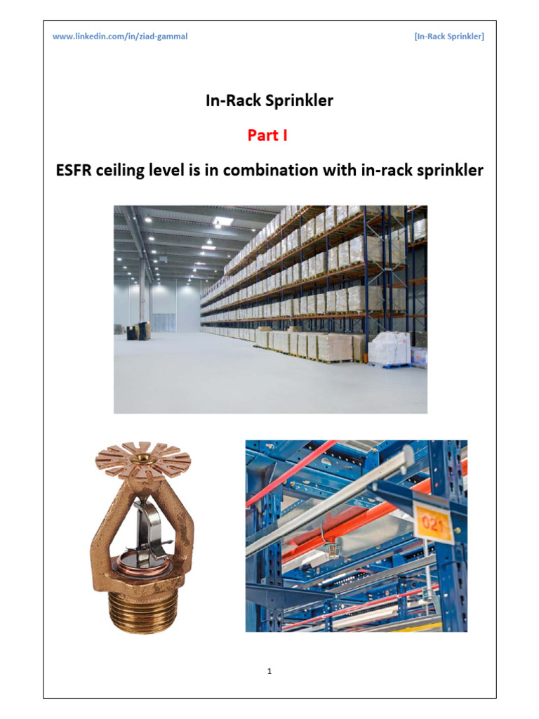 ESFR + In Rack | PDF | Active Fire Protection | Fires