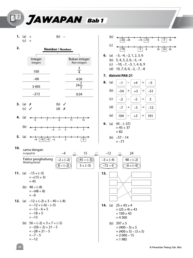 Jawapan | Download Free PDF | Mathematical Notation | Elementary Mathematics