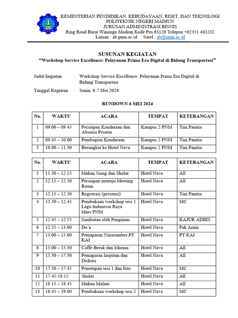 Rundown Workshop Proposal | PDF