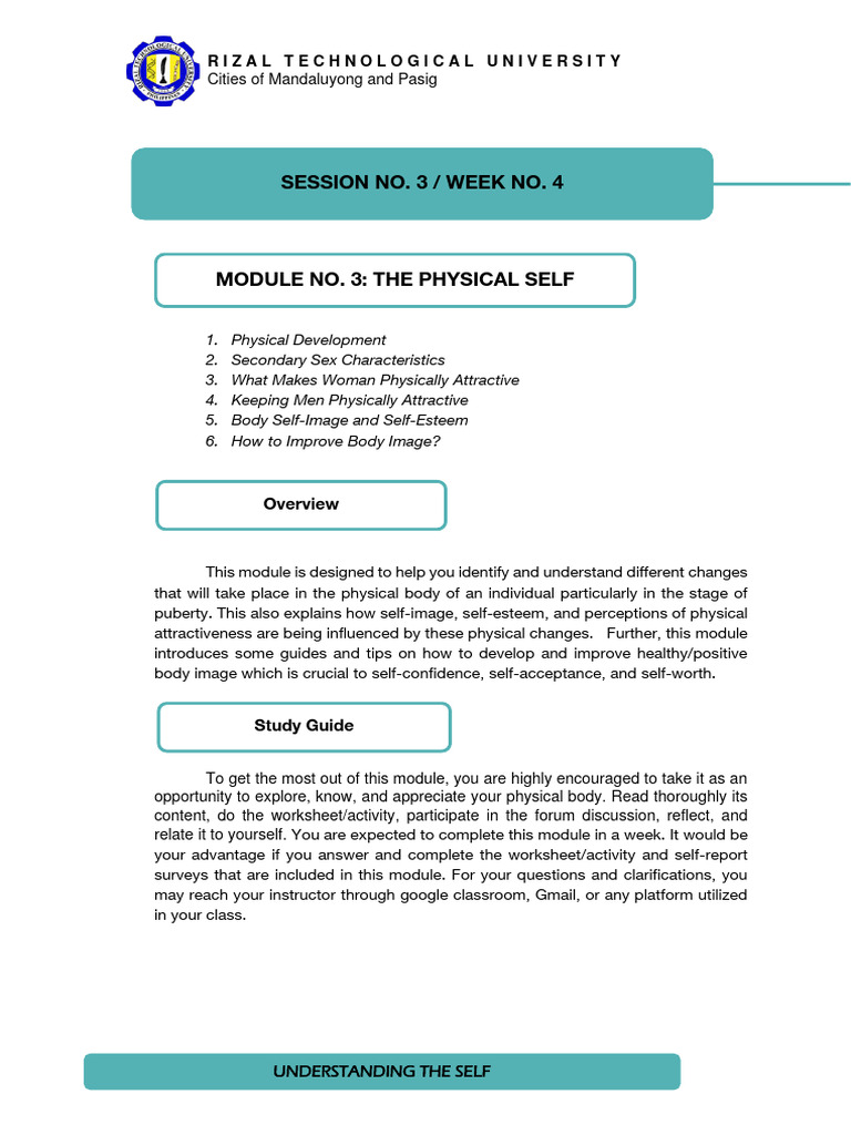 Chapter-3-Physical-Self (1) | PDF | Self Esteem | Physical Attractiveness