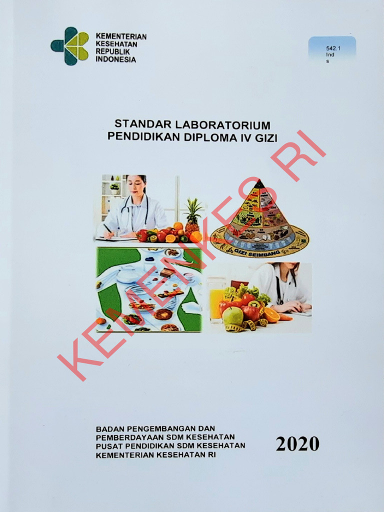 Standar Laboratorium Pendidikan Diploma IV Gizi | PDF