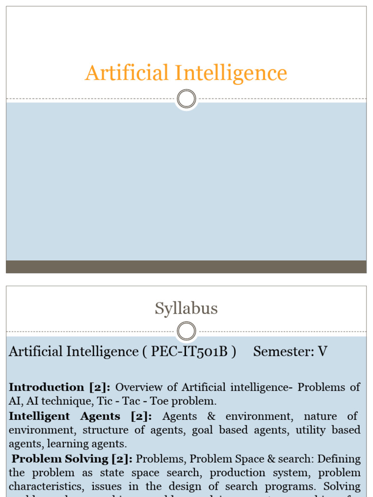 Introduction To AI | PDF | Artificial Intelligence | Intelligence (AI ...