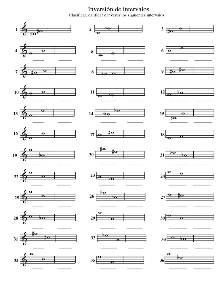 Inversión de Intervalos | PDF