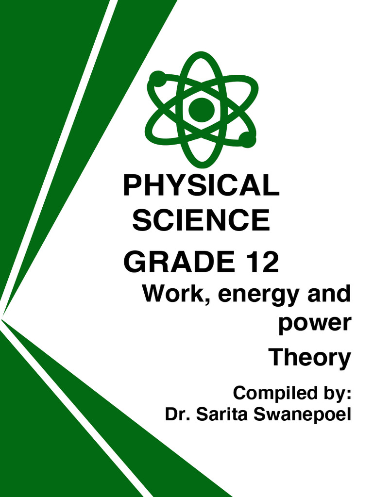 Physical Science GR 12 - Work, Energy and Power - Theory - Full | PDF ...