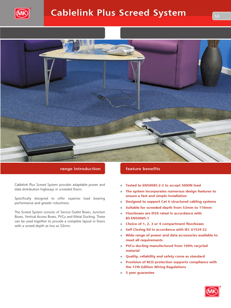 Cable Screed | PDF | Ac Power Plugs And Sockets | Electrical Wiring