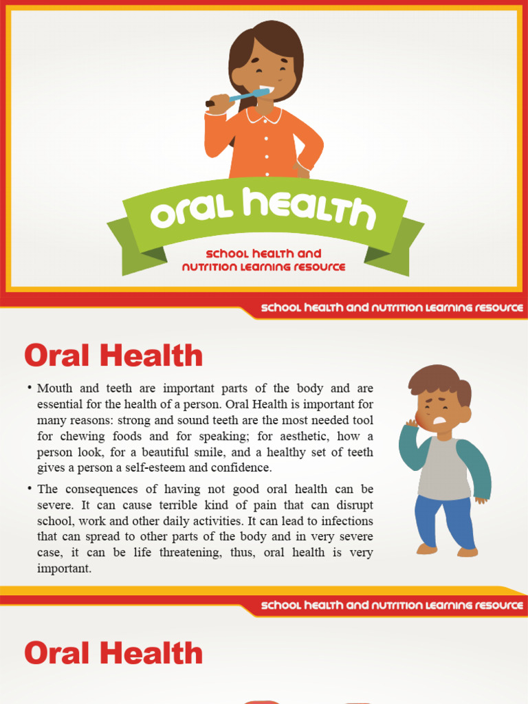 SHN Learning Resource - PPT - Oral Health | PDF | Oral Hygiene | Human ...