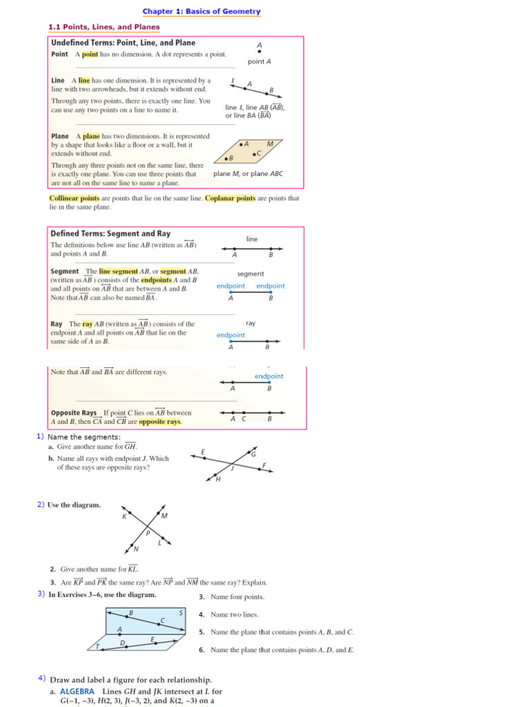 Chapter 1 - Geometry | PDF