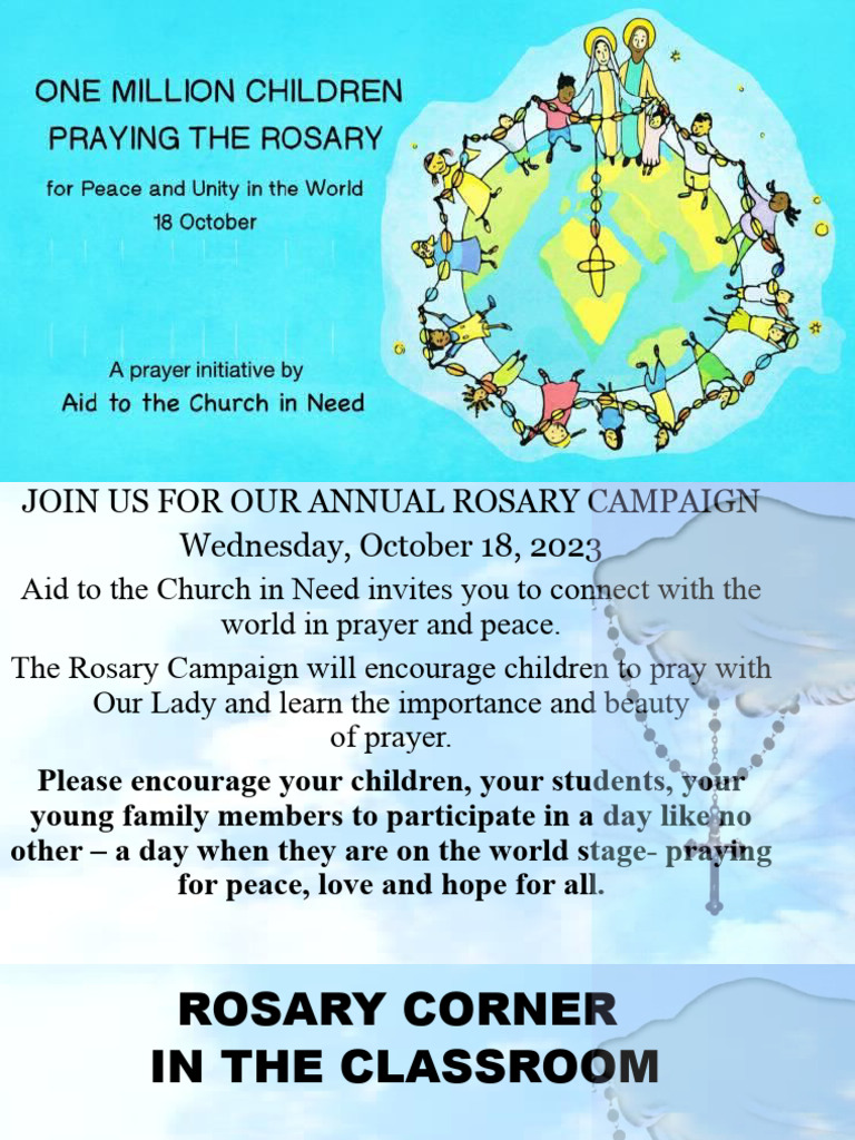 Annual Rosary Campaign Event Guide | PDF | Saint | Religious Belief And ...