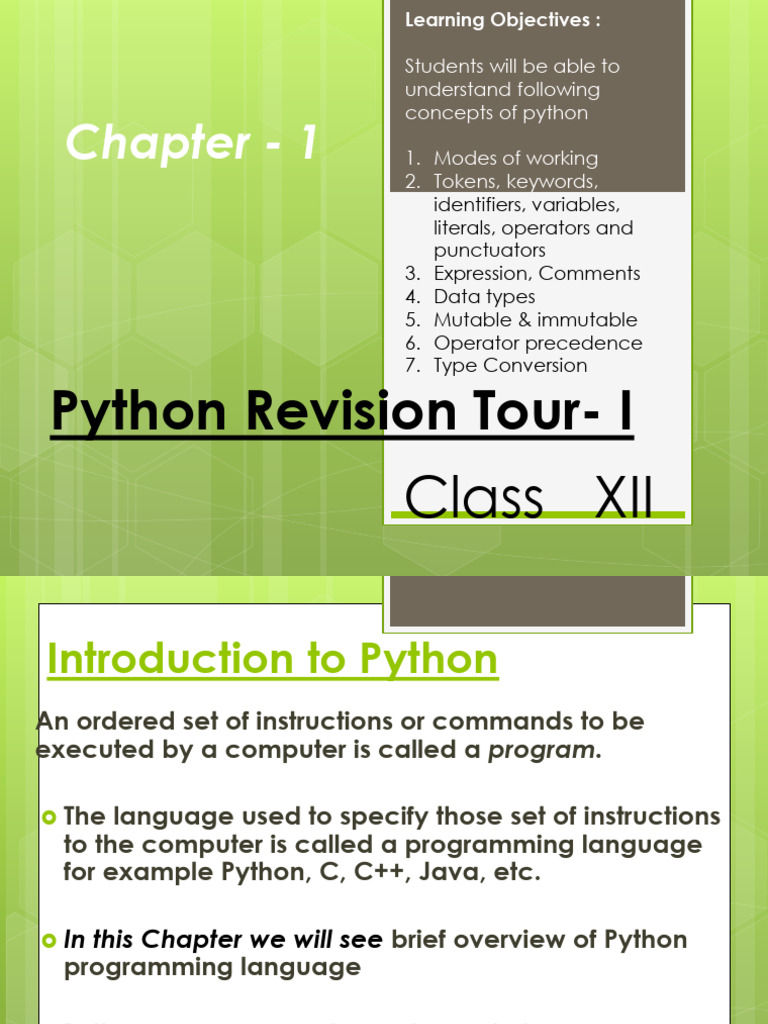 Cs - REVISION TOUR | PDF | Data Type | Python (Programming Language)