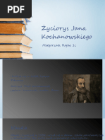 Jan Kochanowski Notatka | PDF