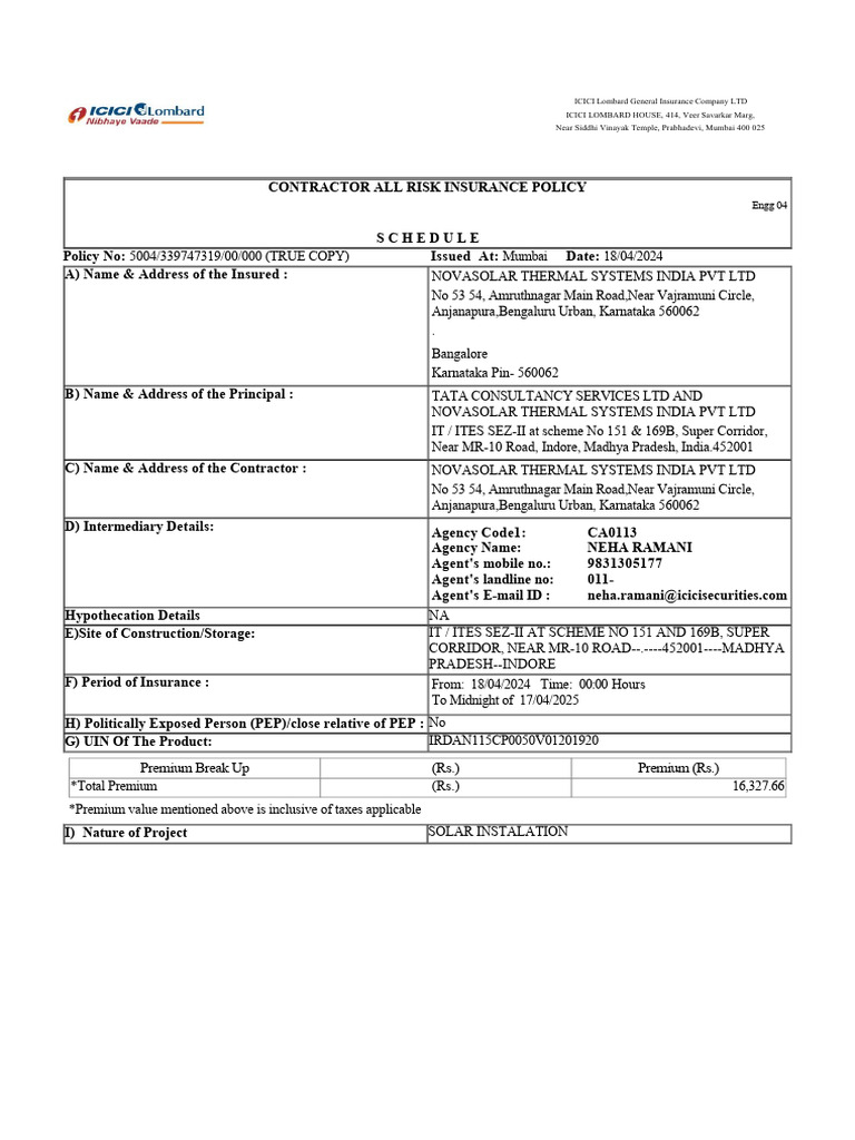 Car Policy | Download Free PDF | Insurance | Indemnity