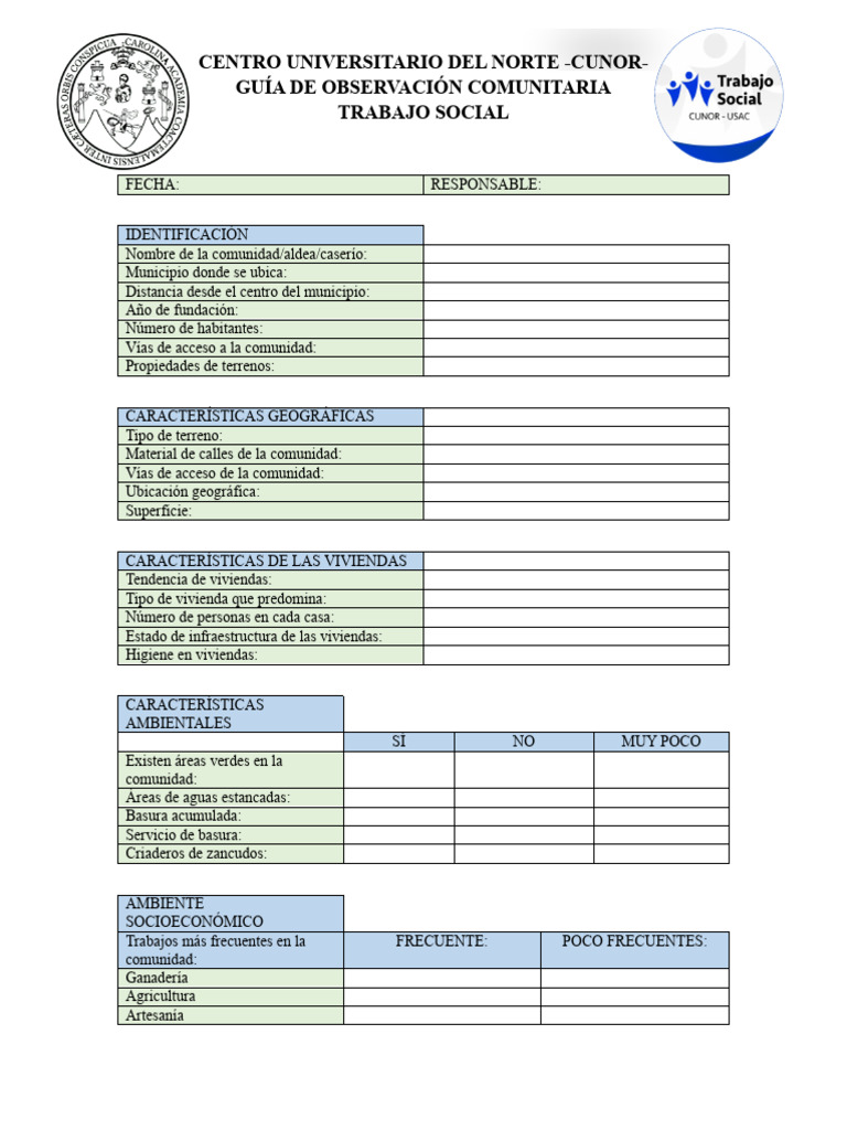 Formulario De Observacion