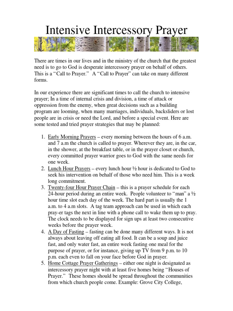 Intense Intercession | PDF | Prayer | Intercession