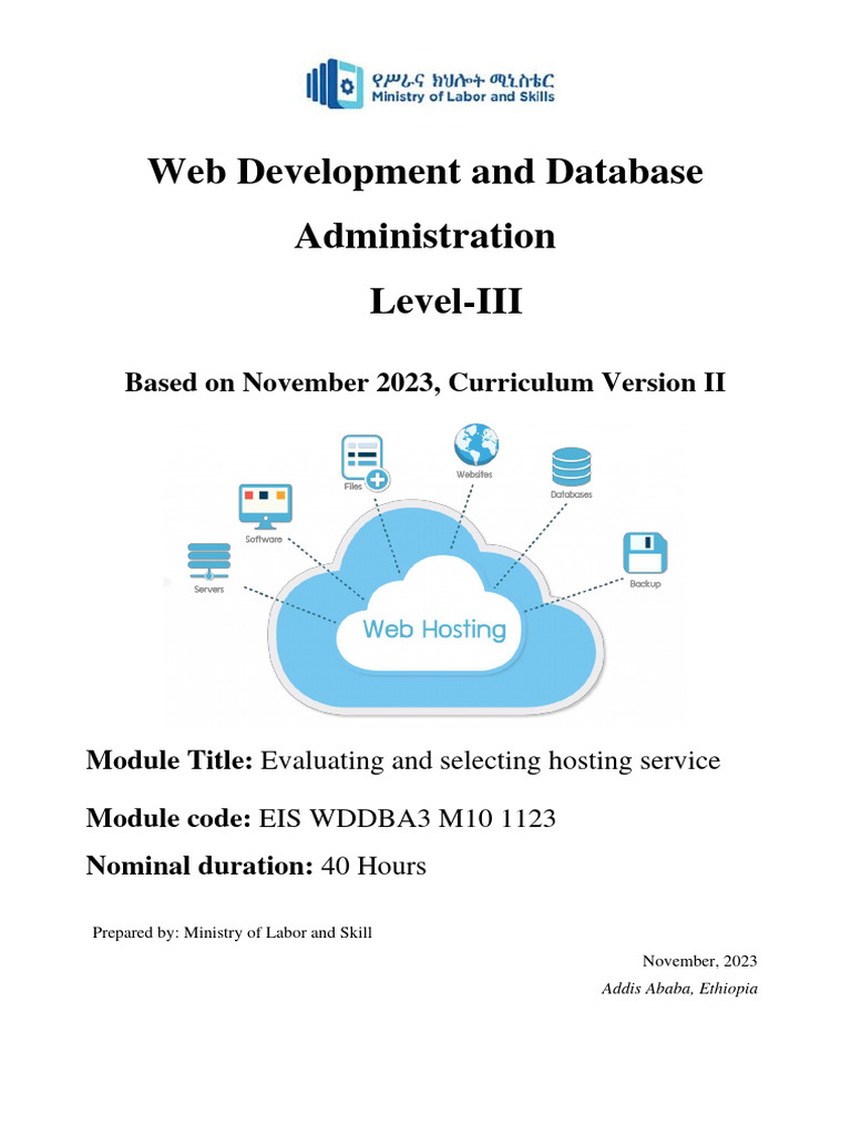 TM10 Evaluating and Selecting Web Hosting Service | PDF | World Wide Web | Internet & Web
