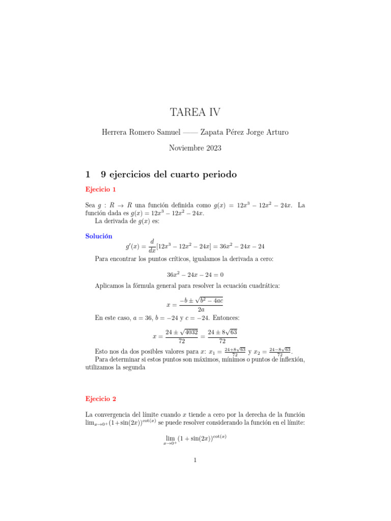 Tarea Iv | PDF | Logaritmo | Análisis real