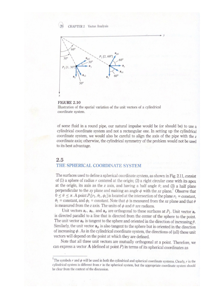 Chapter 2 Vector Analysis. (Esferas) 2 | PDF