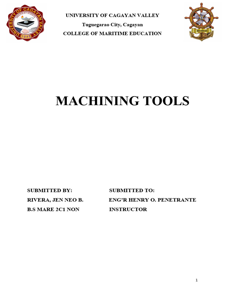 Mark Angelo Maglanque | PDF | Screw | Machining