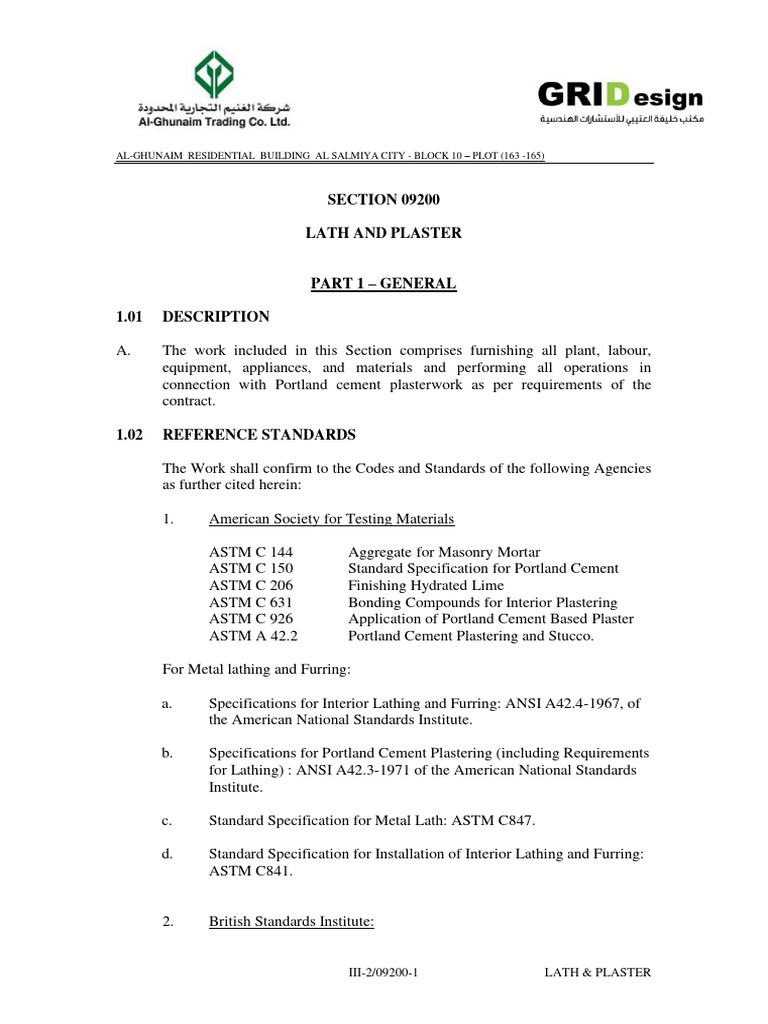 Plaster | Download Free PDF | Plaster | Cement