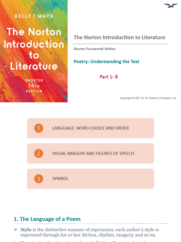 2-Poetry - Understanding The Text 1-B | PDF | Anthropomorphism | Metaphor