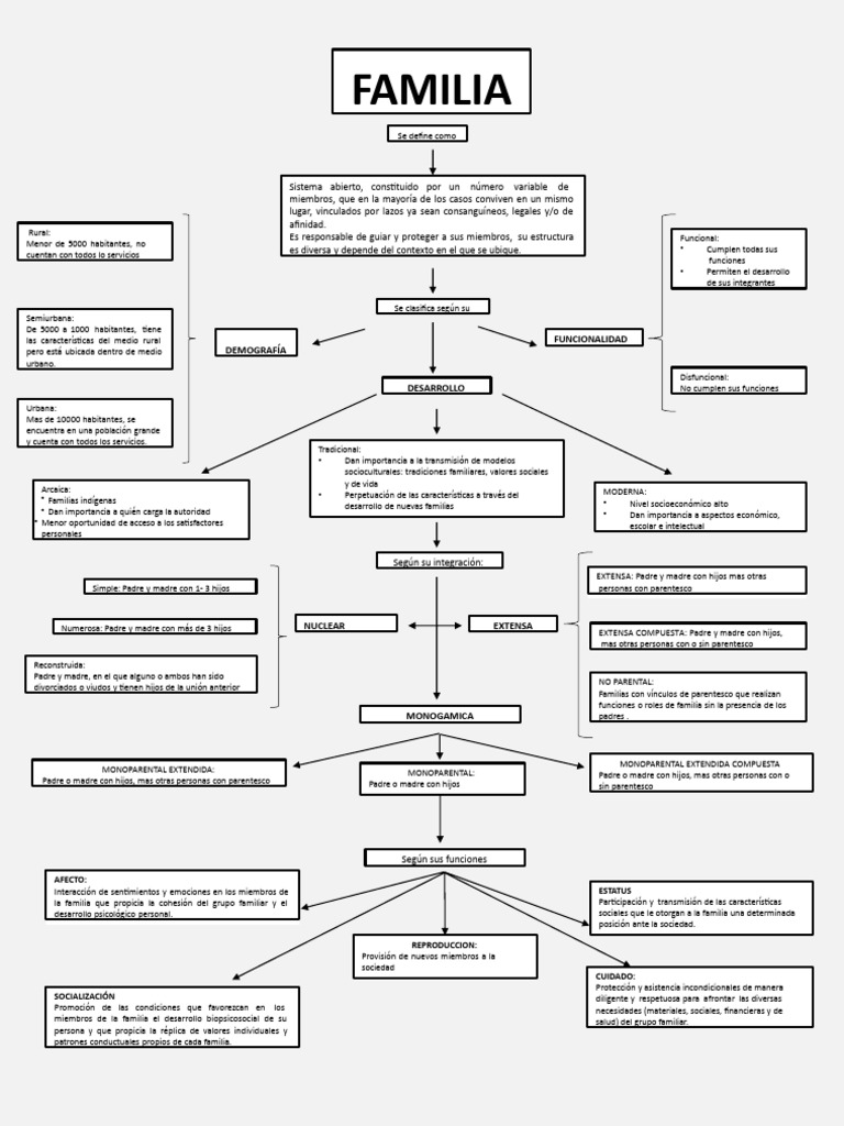 Mapa Conceptual de La Familia 5 | PDF | Familia | Sicología