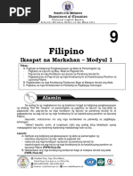 Filipino 9 SLMs 4th Quarter Module 1 PDF | PDF