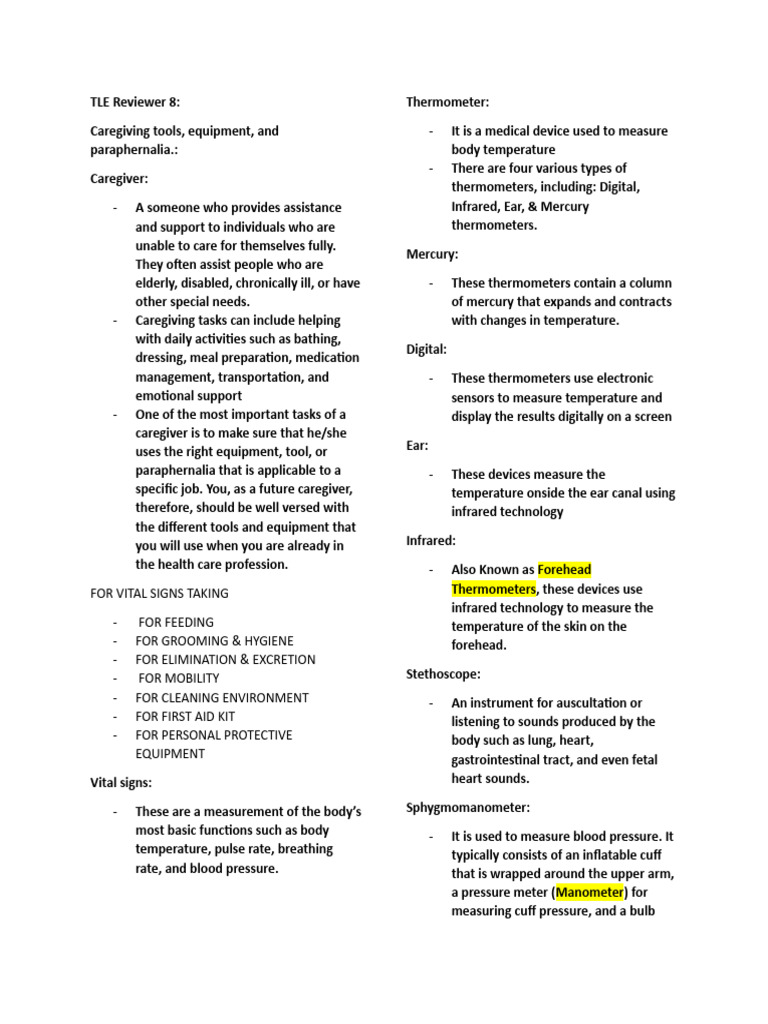 Tle 8 Reviewer K Azd | PDF | Personal Protective Equipment | Hazards