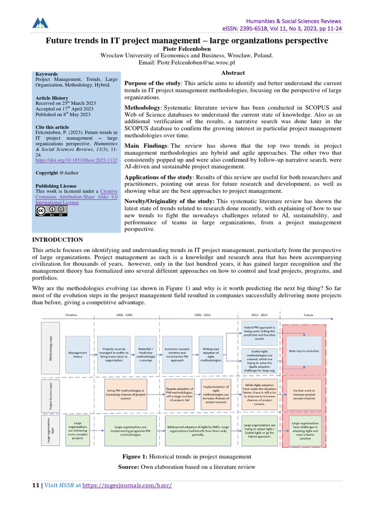 Future Trends in IT Project Management - Large Organizations ...