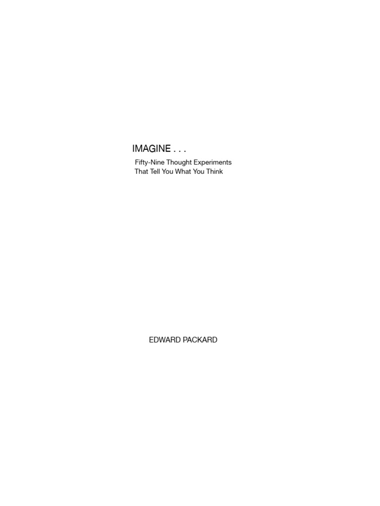 IMAGINE Edward Packard Book | PDF | Experience | Universe