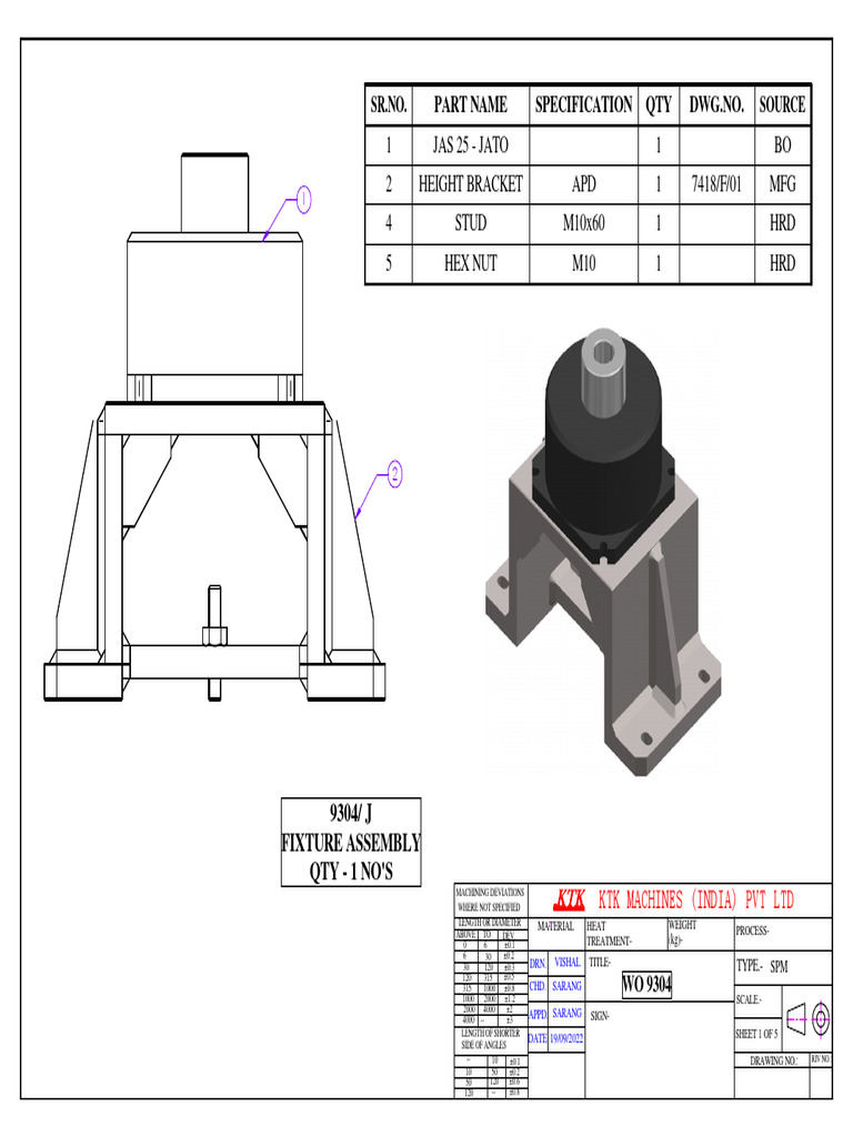 9304 Chuck Assembly Fixture | PDF | International Organization For ...