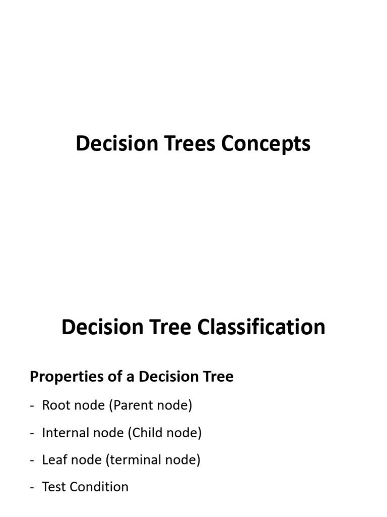 Concepts - Decision Trees | PDF | Applied Mathematics | Algorithms And ... Concepts - Decision Trees | PDF | Applied Mathematics | Algorithms And ...