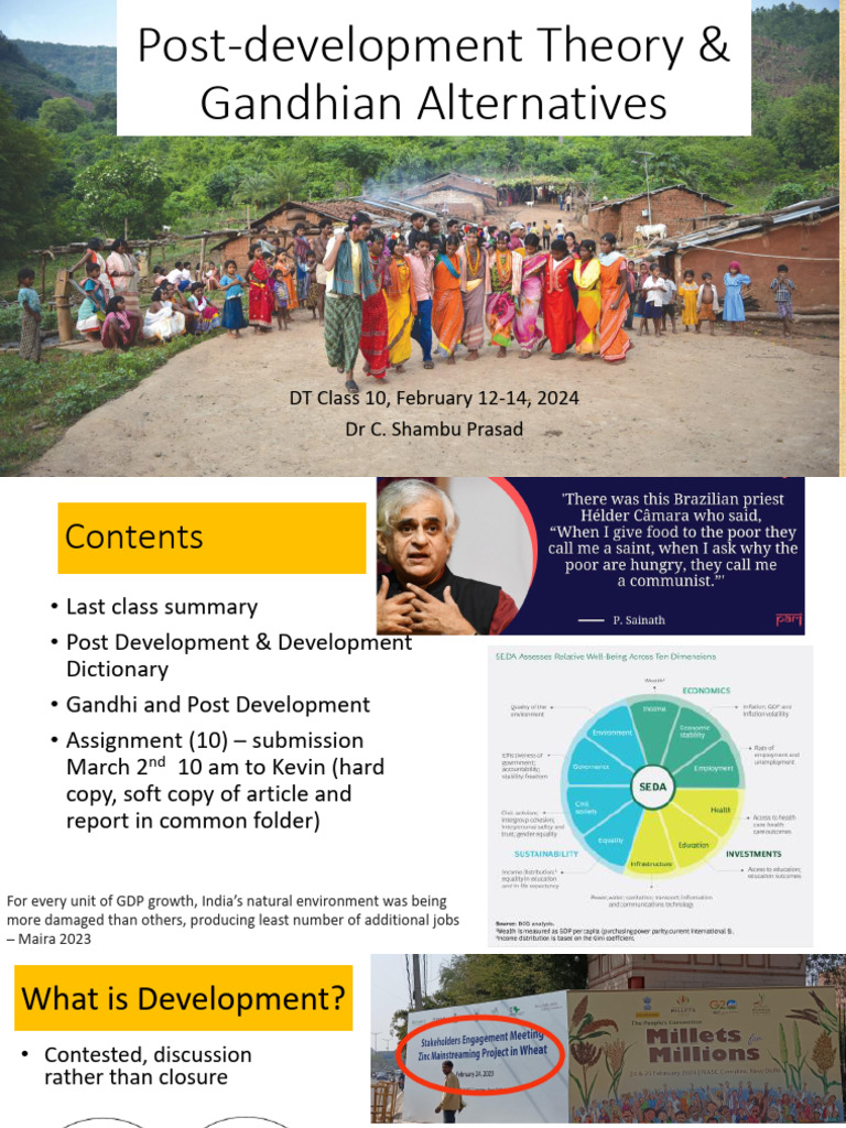 Dt 10 Post Development Pdf Economies