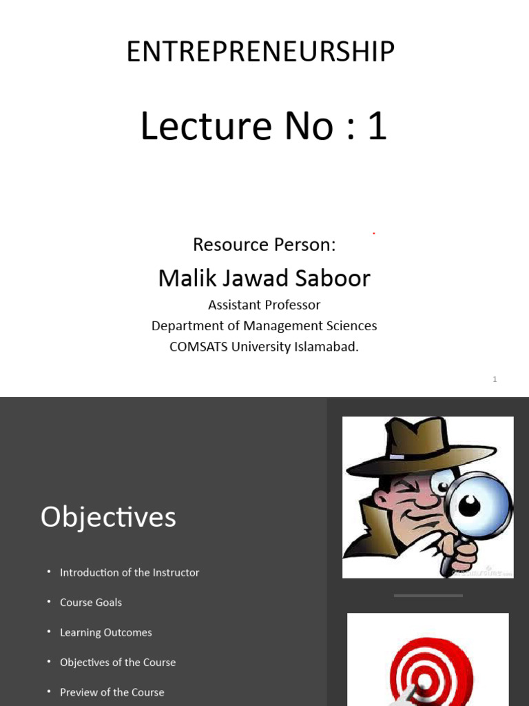 MGT403 Slides Lecture01 | PDF | Entrepreneurship | Strategic Management