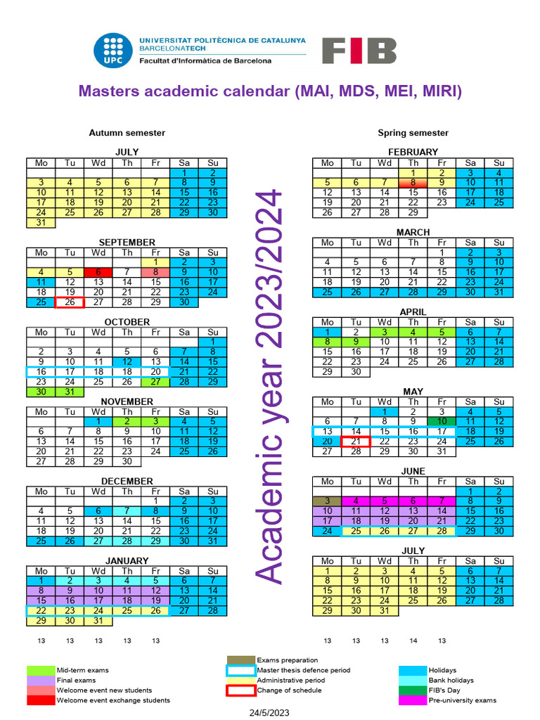 Master's Academic Calendar | PDF | Academic Term | Educational ...