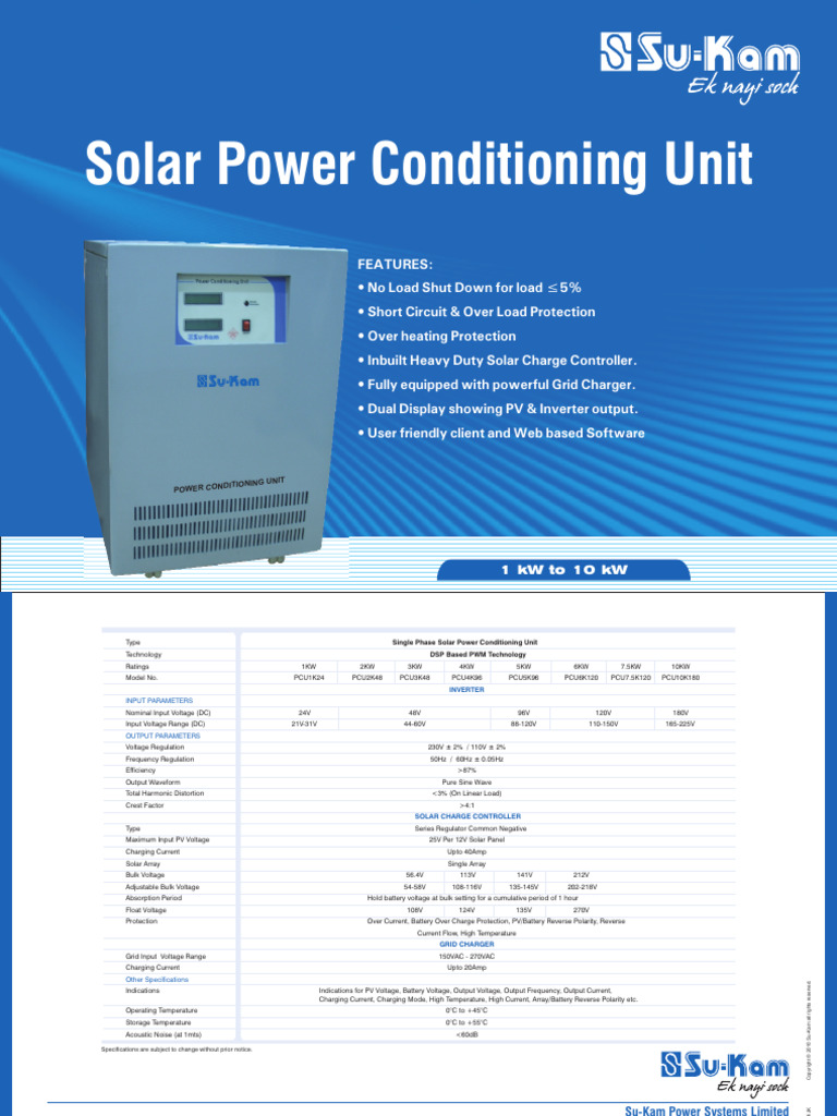 201307180552092693-solar-power-conditioning-unit | PDF | Power Inverter | Electrical Engineering