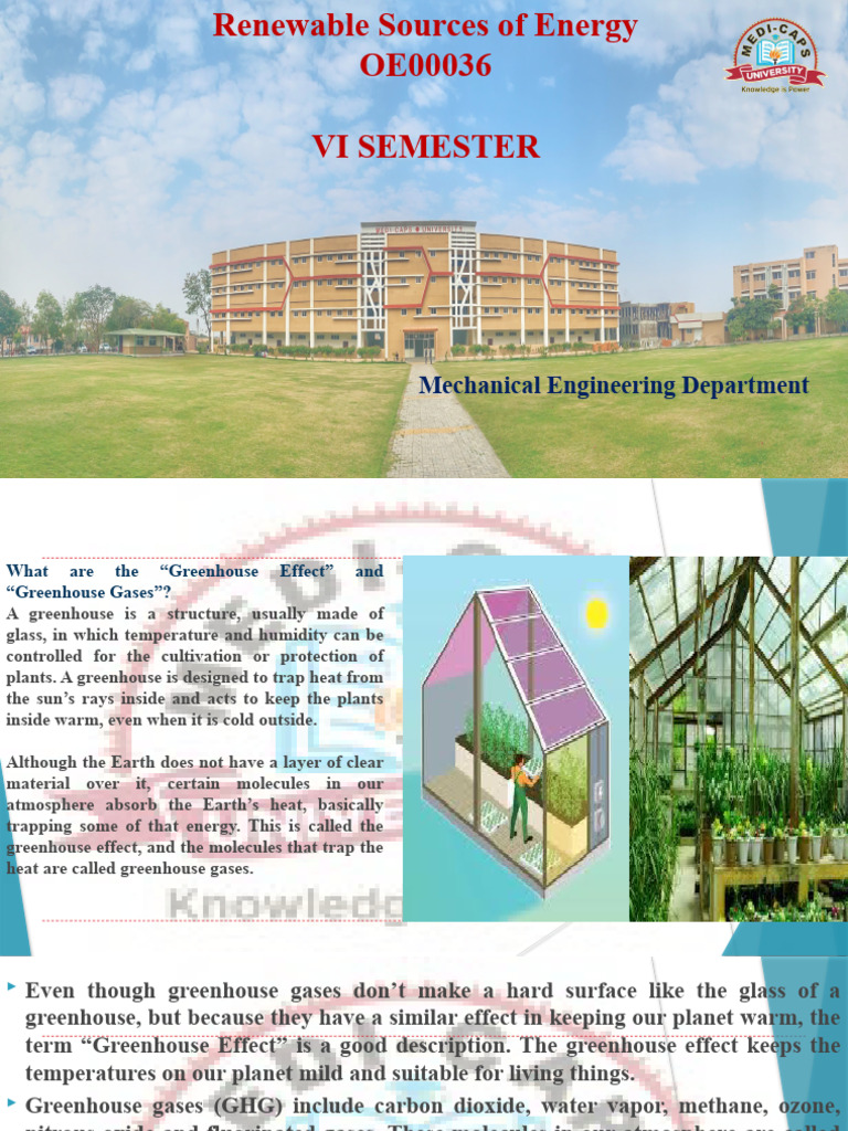 UNIT 1 Introduction To R'BLE ENERGY | PDF | Greenhouse Effect ...